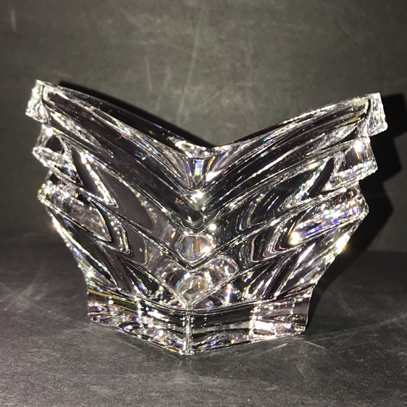 Mikasa | Accents | Vintage Mikasa Art Deco Heavy Crystal Glass Candle ...